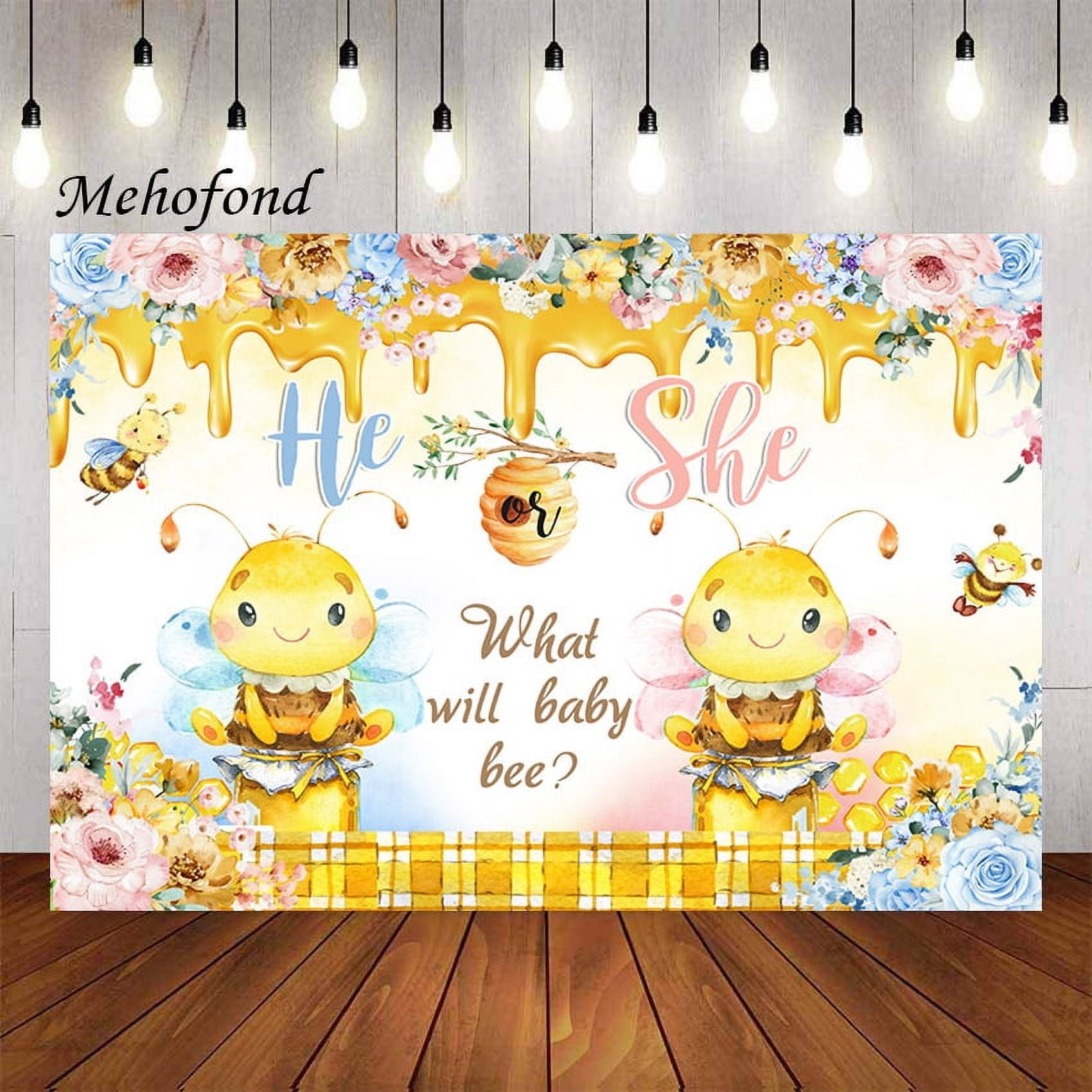 What Will Baby Bee Gender Reveal Hy Flower Baby Shower Party ration ...