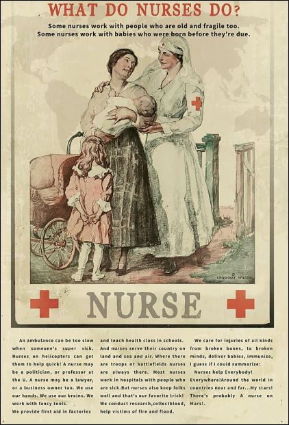 What do nurses do poster 24 x 36 Inch Poster - Walmart.com