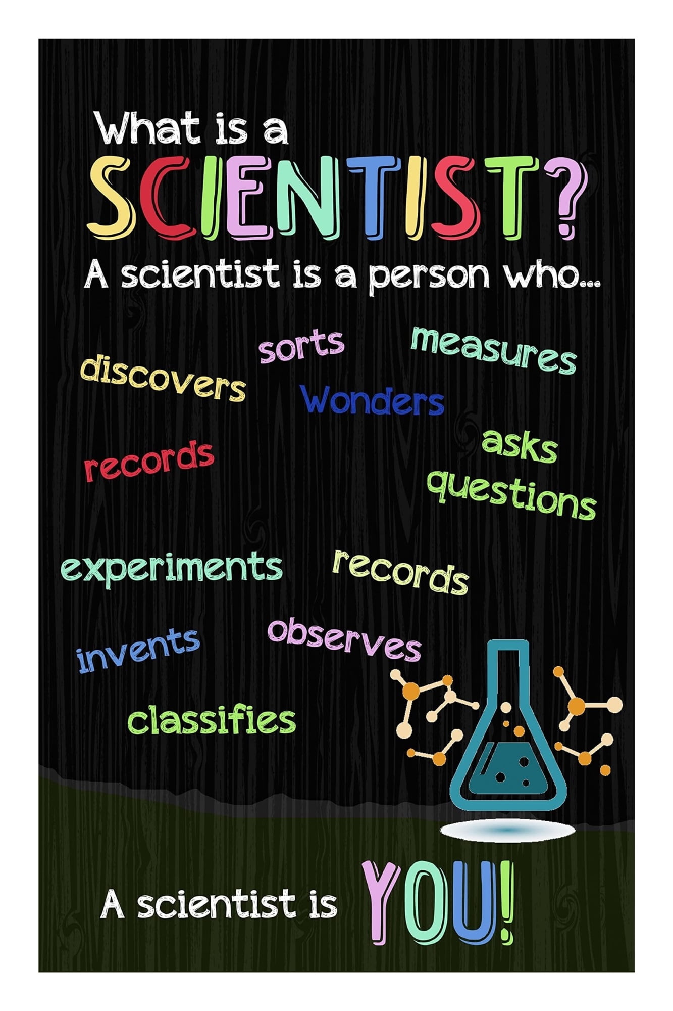 What is a scientist? Science Posters for Middle School Classroom ...