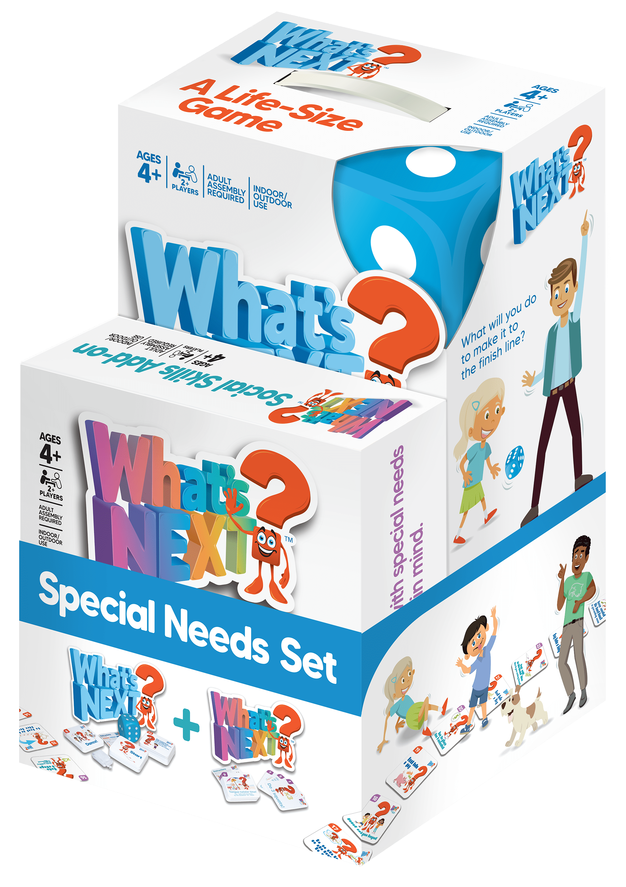 M&J Games What's Next? Special Needs Boardgame Set, Interactive Floor ...
