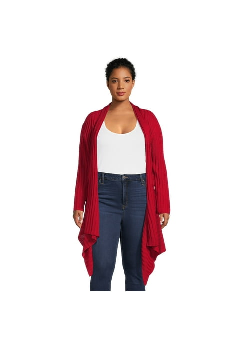 SHOWMALL Women's Plus Cardigans Lightweight Open Front Cardigans 3/4 ...