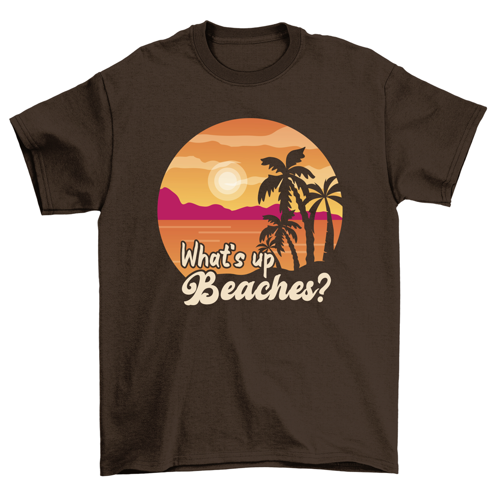 What's Up Beaches T-Shirt Beach Family Vacation Tee Men Women - Walmart.com