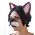 What's Up Fox Adult Costume Ear Headband & Nose Set - Walmart.com