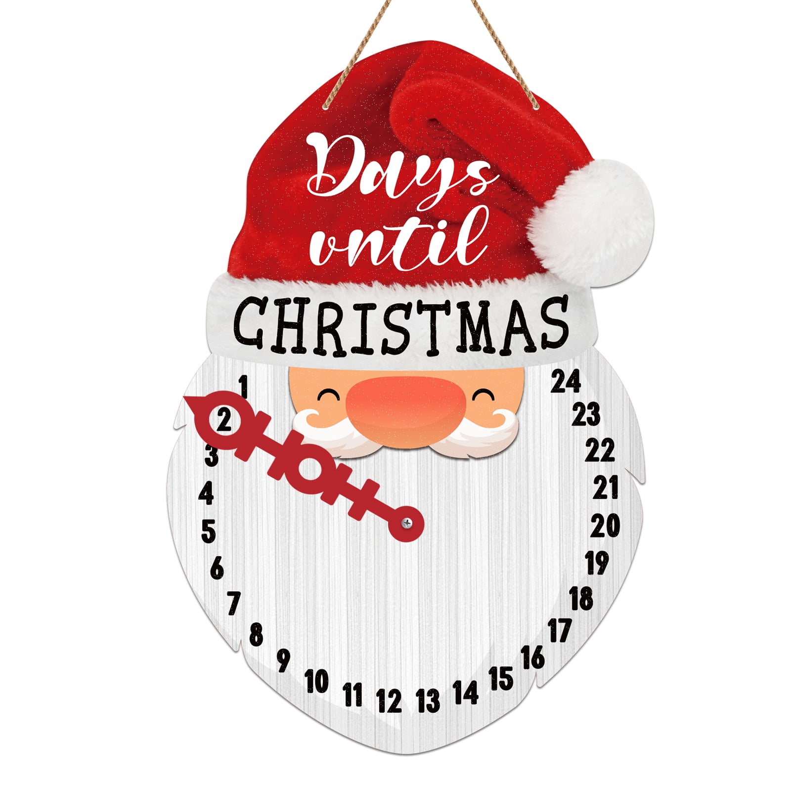 WhatSign Christmas Countdown Calendar 2024 Santa Advent Hanging ...