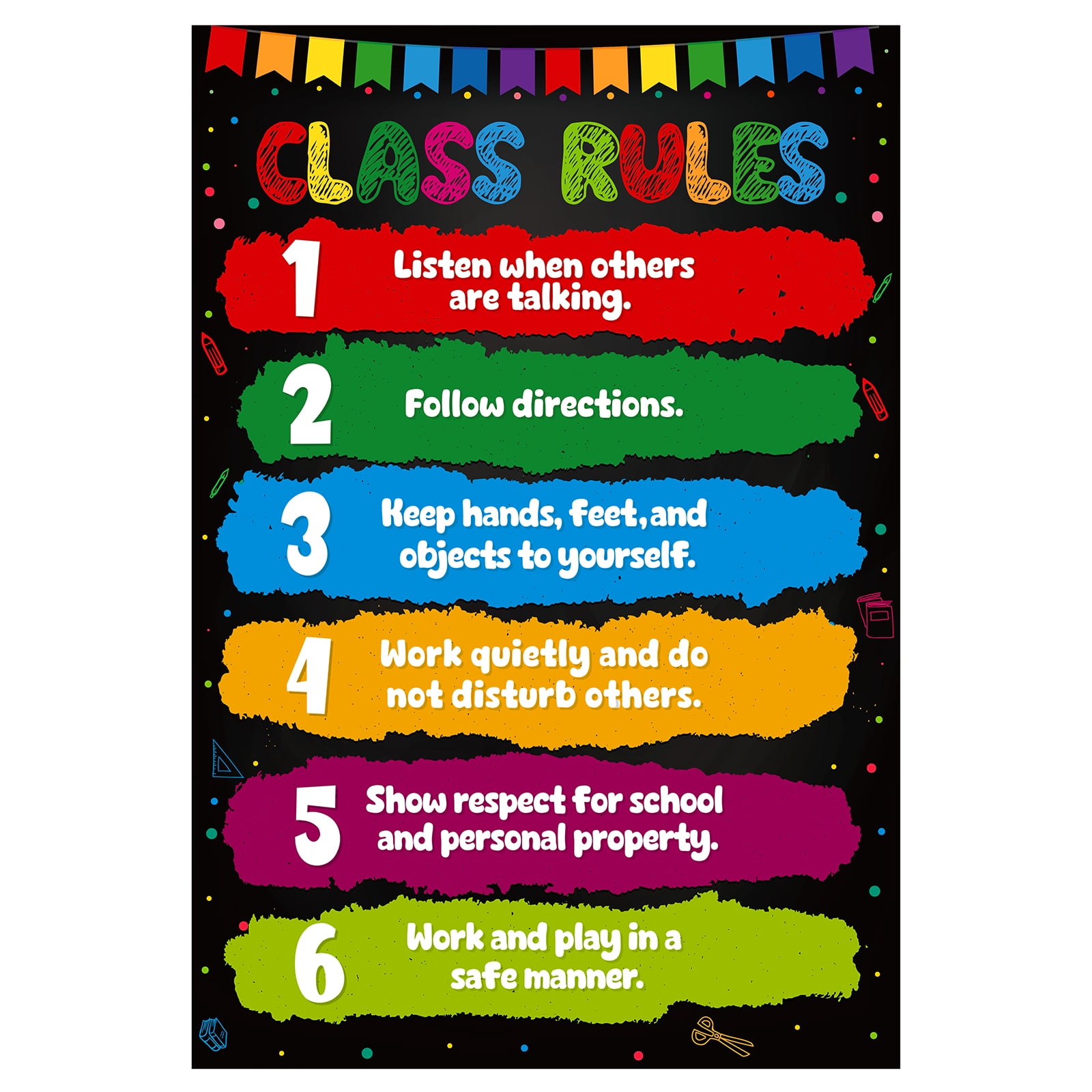 WhatSign Class Rules Chart for Classroom - Walmart.com