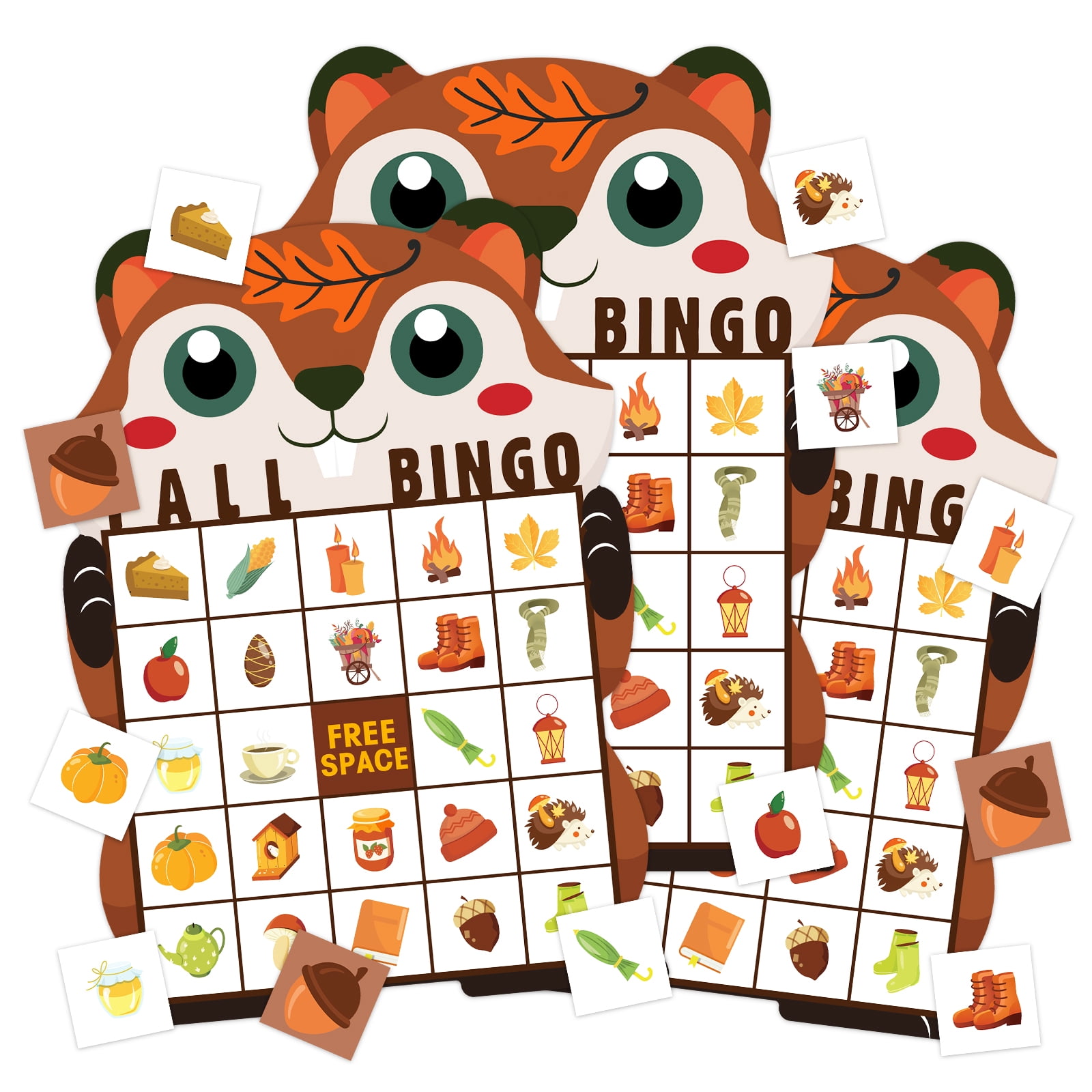 WhatSign Fall Bingo Game Cards 26 Players Fall Festival Party Games for ...