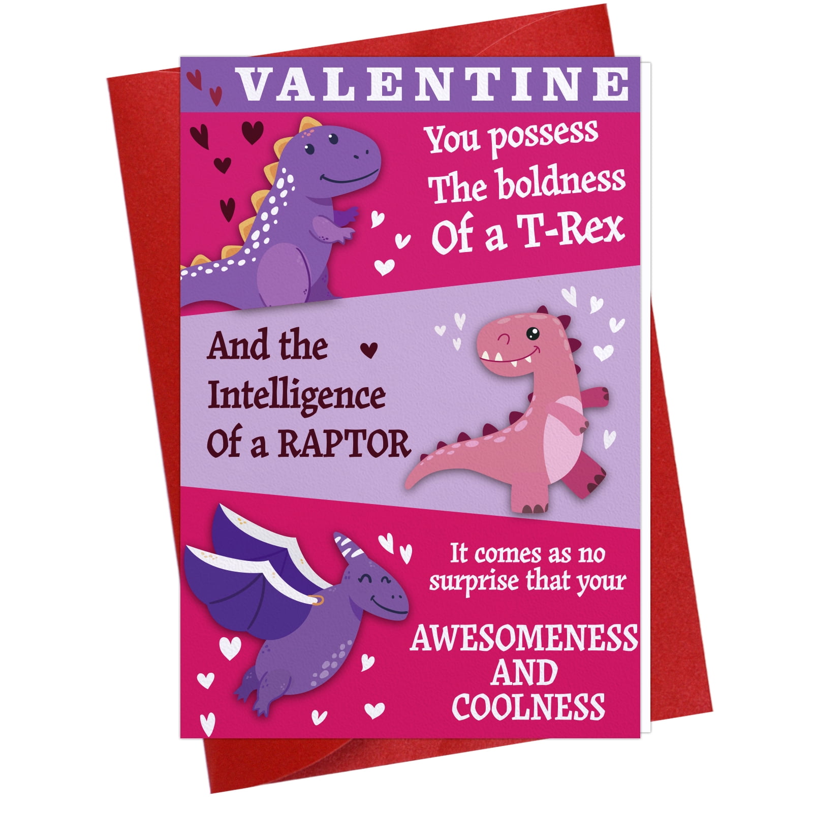 WhatSign Funny Valentines Day Card for Him T-Rex Dinosaur Valentines ...