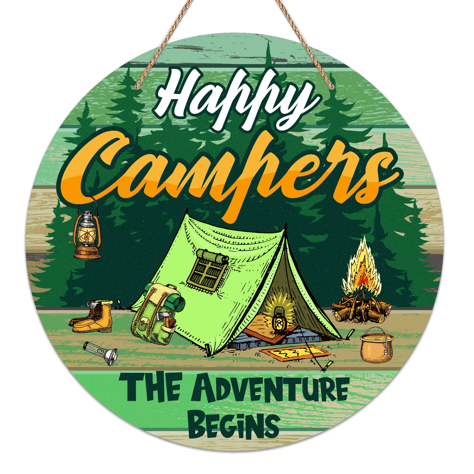 WhatSign Happy Campers Decor Sign Camping Decor for Campers Happy ...