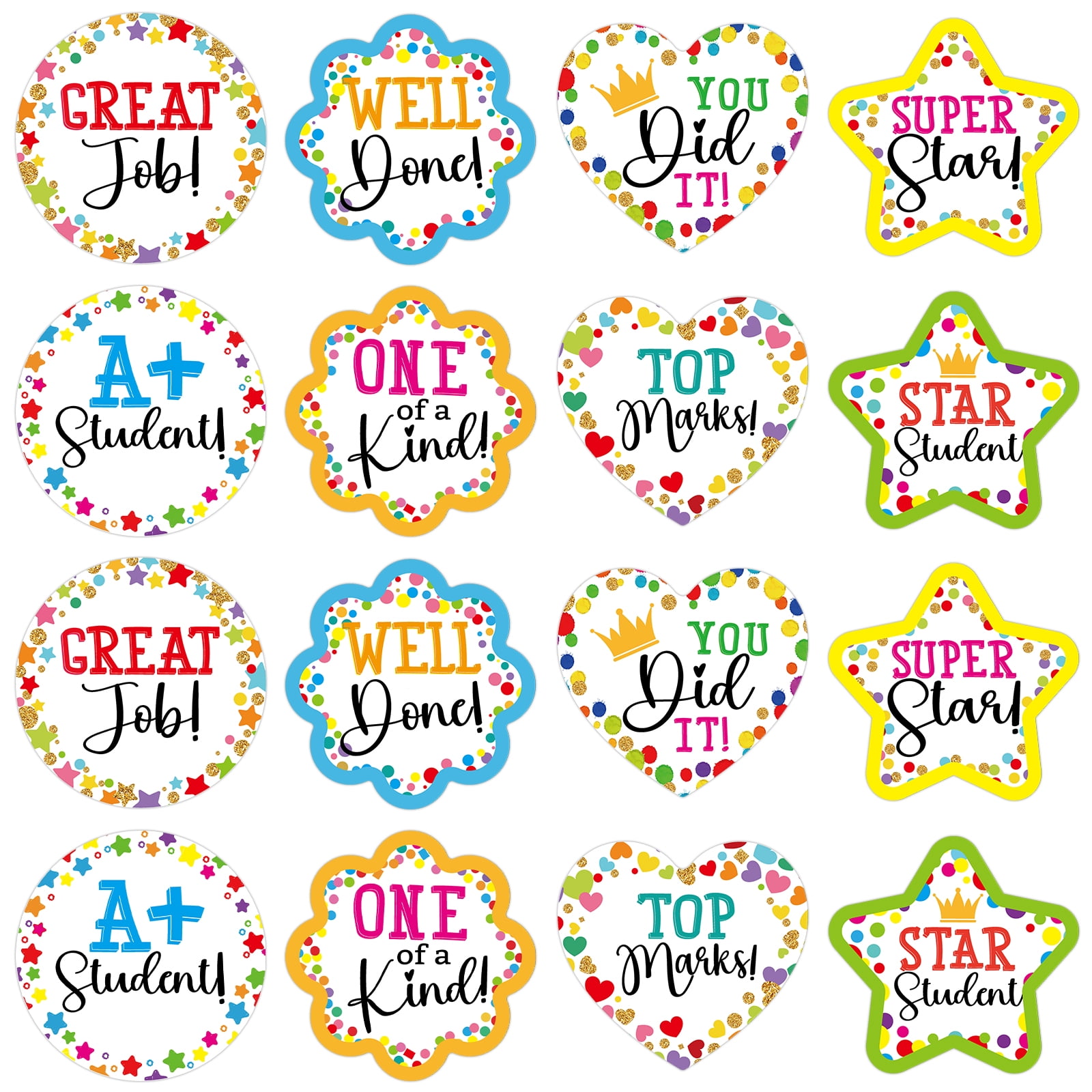 WhatSign Inspiration Positive Accents Labels Stickers for Students ...