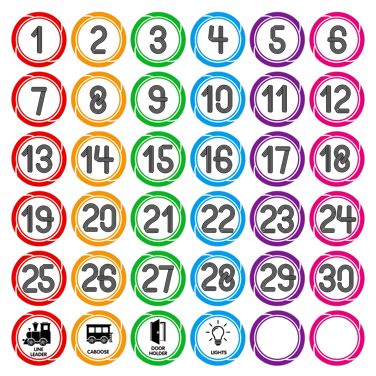 WhatSign Line up Spots for Classroom Floor Number stickers for ...
