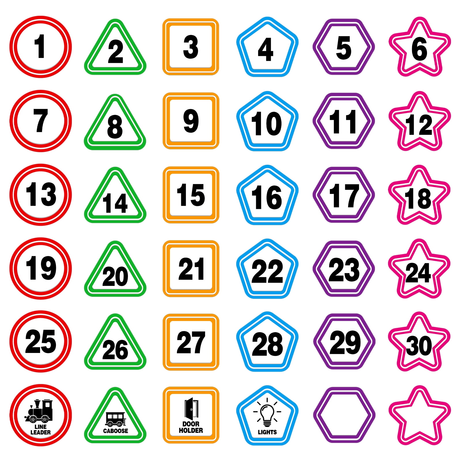 WhatSign Line Up Spots for Classroom Floor Stickers for Classroom 36pcs ...