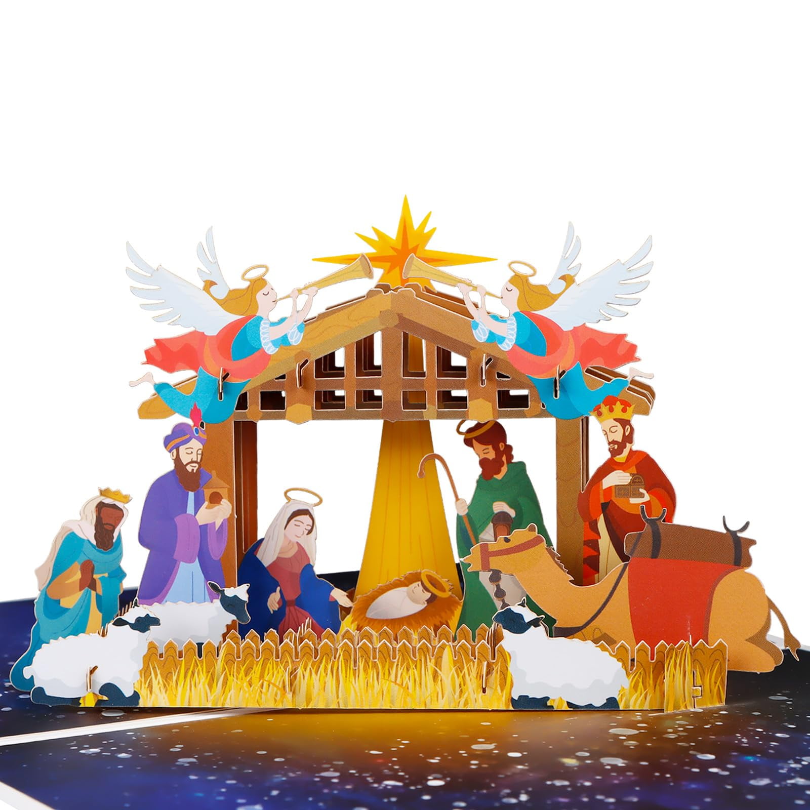 WhatSign Nativity Pop Up Cards Religious 3D Pop Up Cards Holy Night ...