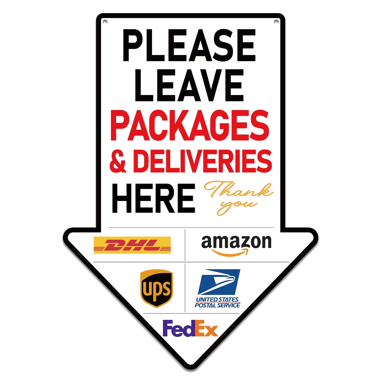 WhatSign Package Delivery Sign Please Leave Packages Here Delivery ...