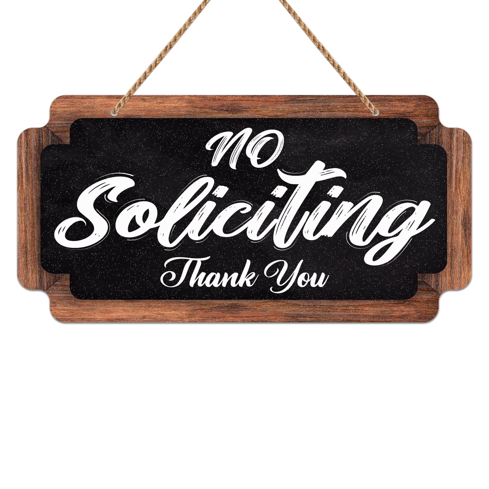 WhatSign Funny No Soliciting Sign for Farmhouse, 6"x12" for Home Front ...