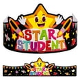 WhatSign Star Student Paper Crowns 24pcs Adjustable Paper Hats for ...