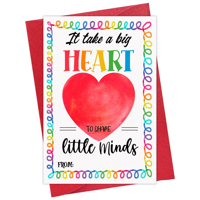 Graduation Thank You Cards It Takes A Big Heart To Shape Little Minds ...