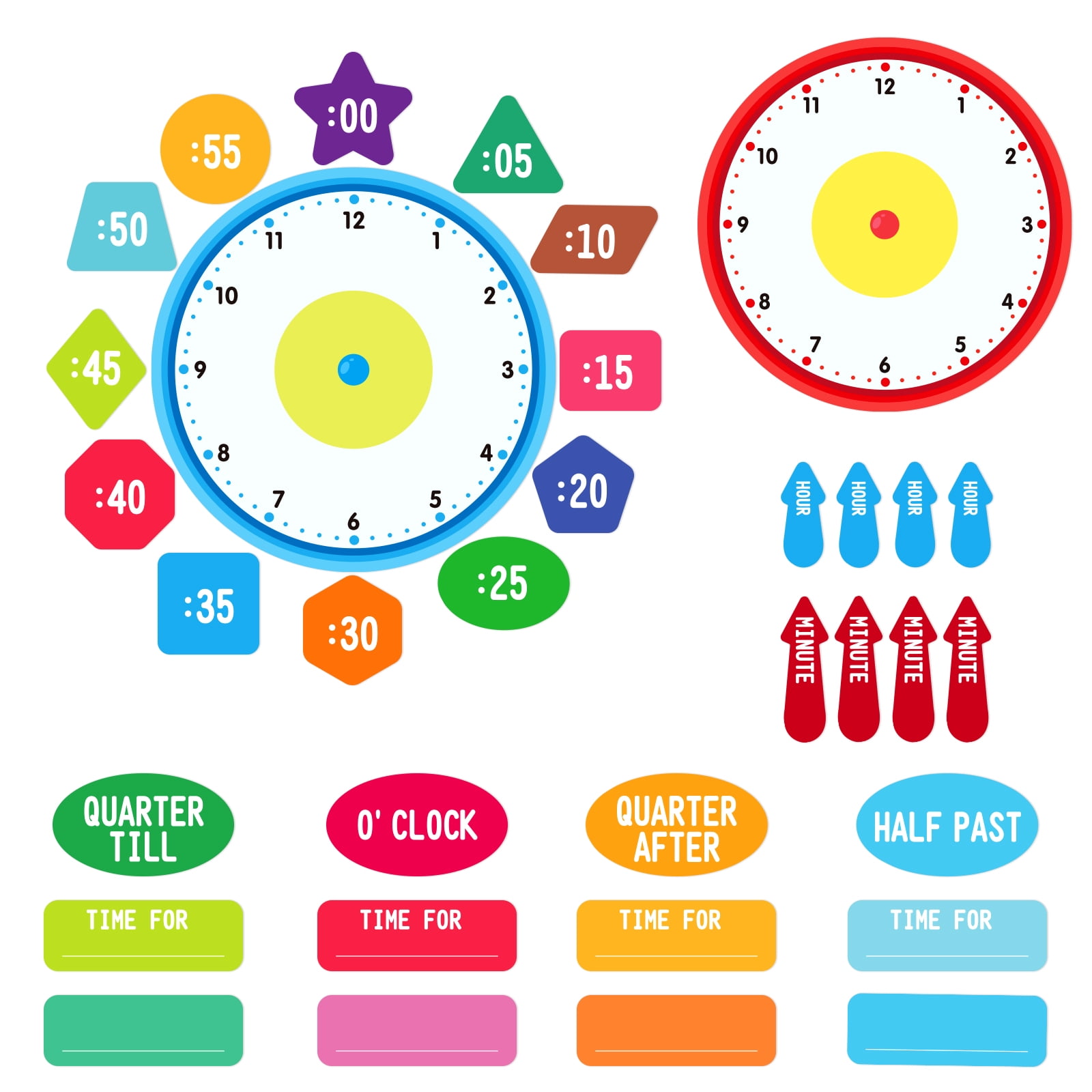 WhatSign Telling Time Teaching Clock for Students Learning Time ...