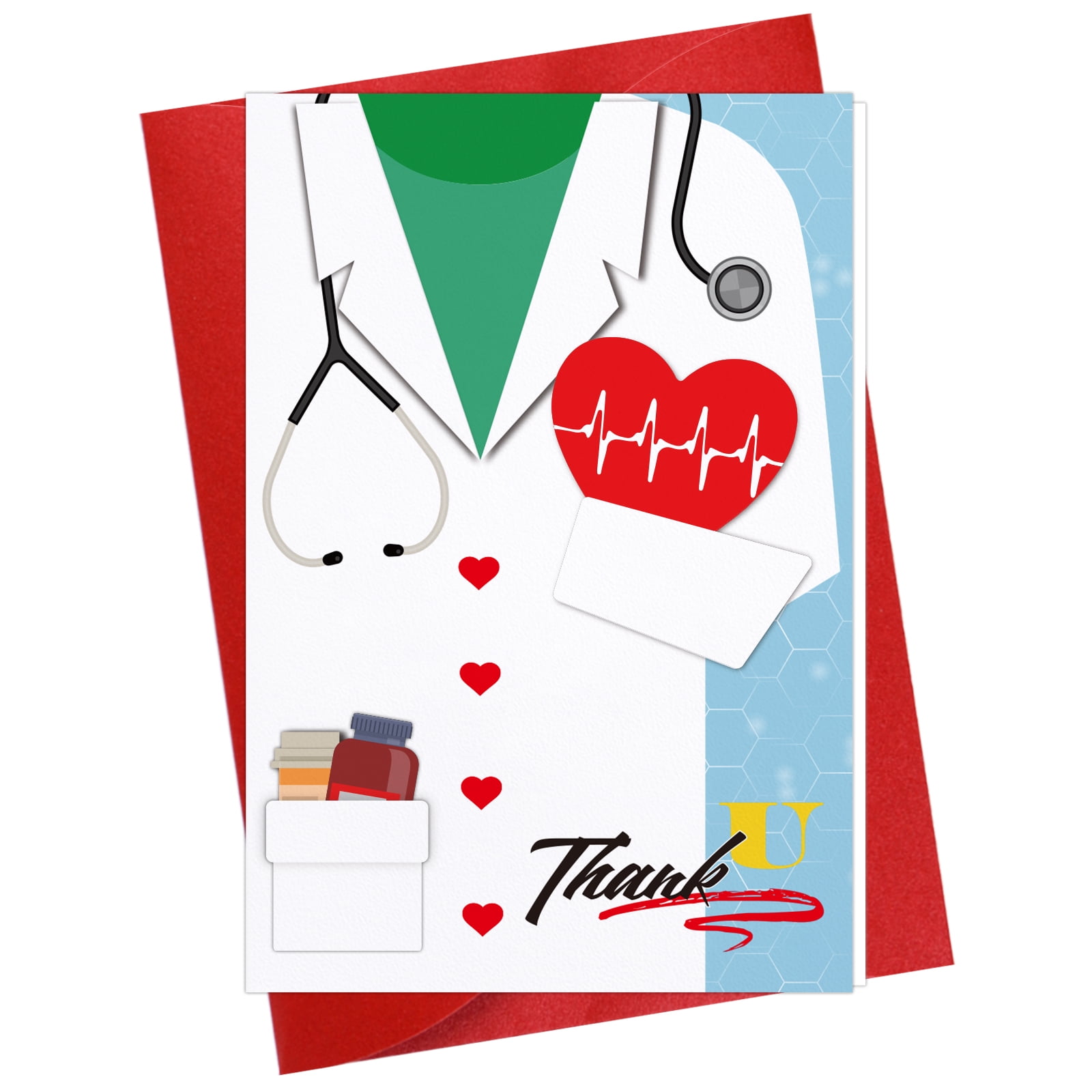 WhatSign Thank You Card for Nurse Doctor Medical Healthcare Workers ...