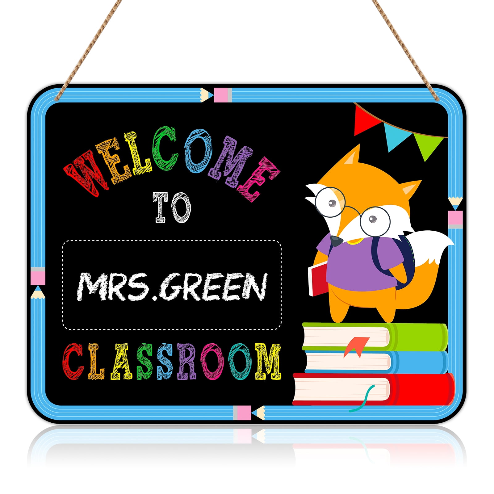 WhatSign Welcome Sign for Classroom Door Decorations - 14" X 11 ...
