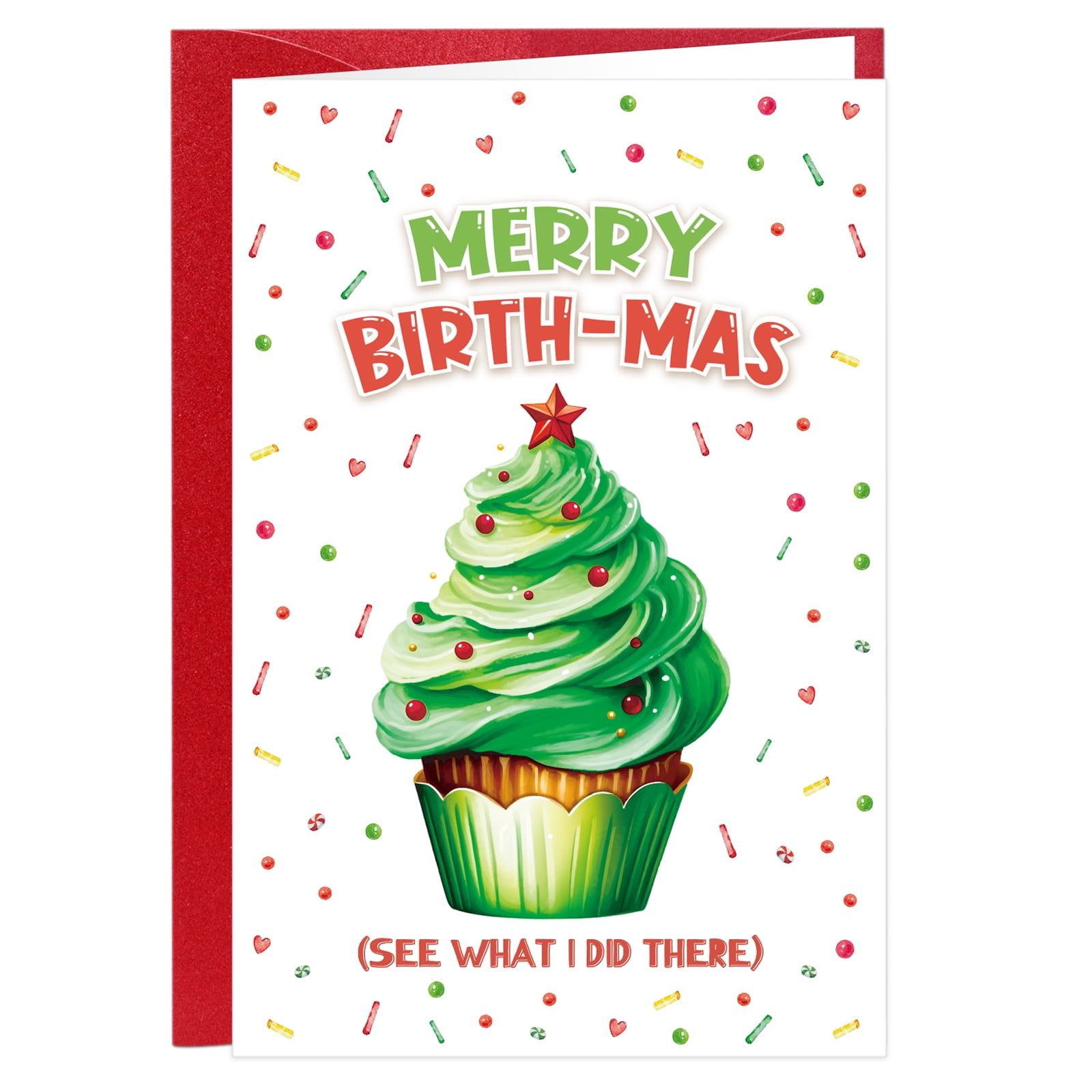 WhatSignChristmas Birthday Cards Funny Cake Merry Christmas Cards Happy ...