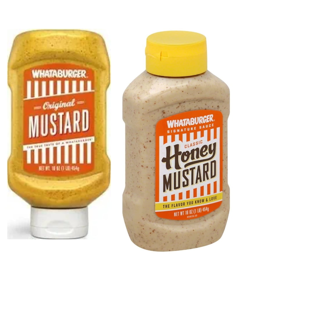 Whataburger Original Mustard and Whataburger Classic Honey Mustard ...