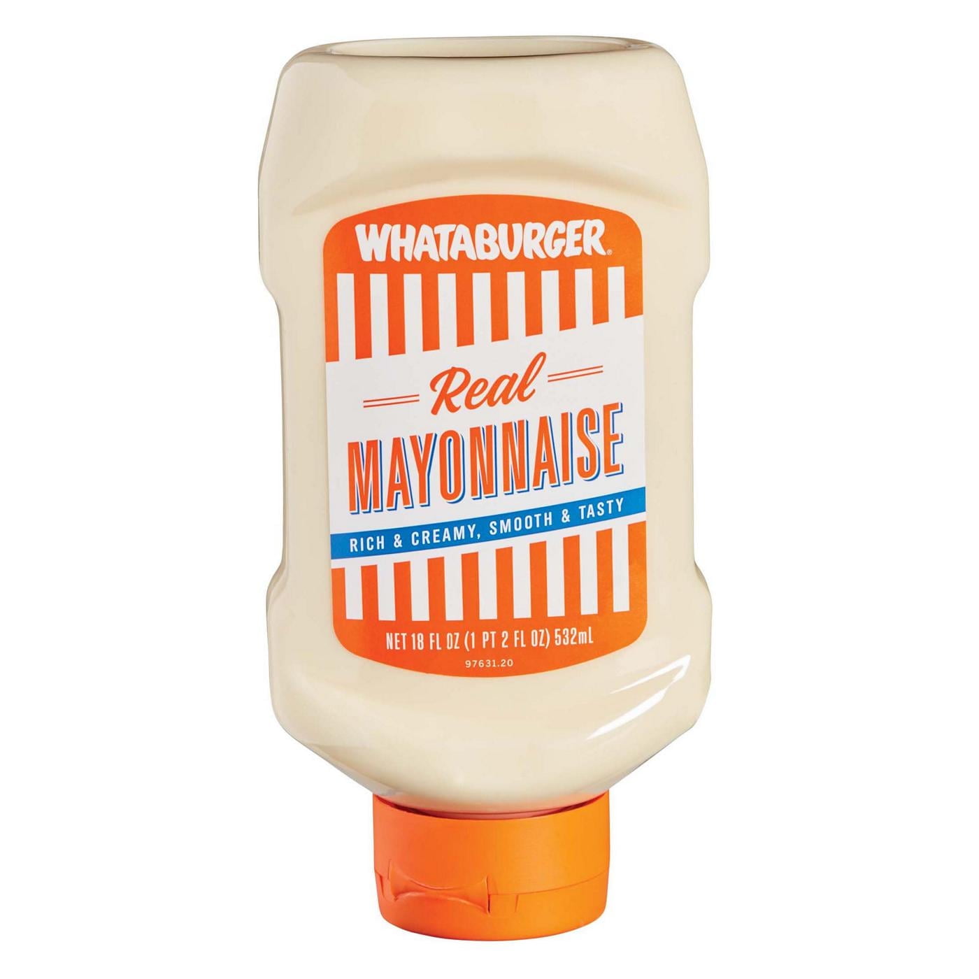 Whataburger Real Mayonnaise, 18 oz pack of 2, Whataburger Real ...