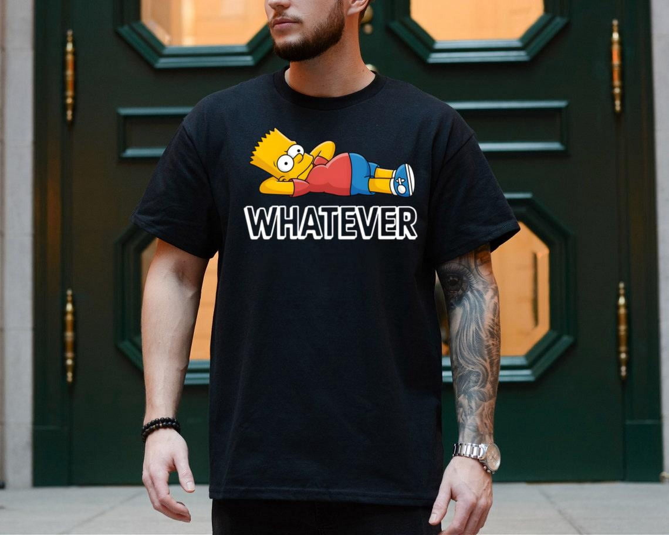 Whatever Bart Simpson The Simpsons Family T-Shirt, Funny Indifferent ...