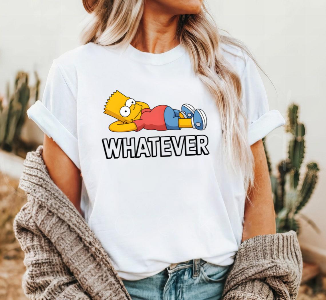 Whatever Bart Simpson The Simpsons Family T-Shirt, Funny Indifferent ...