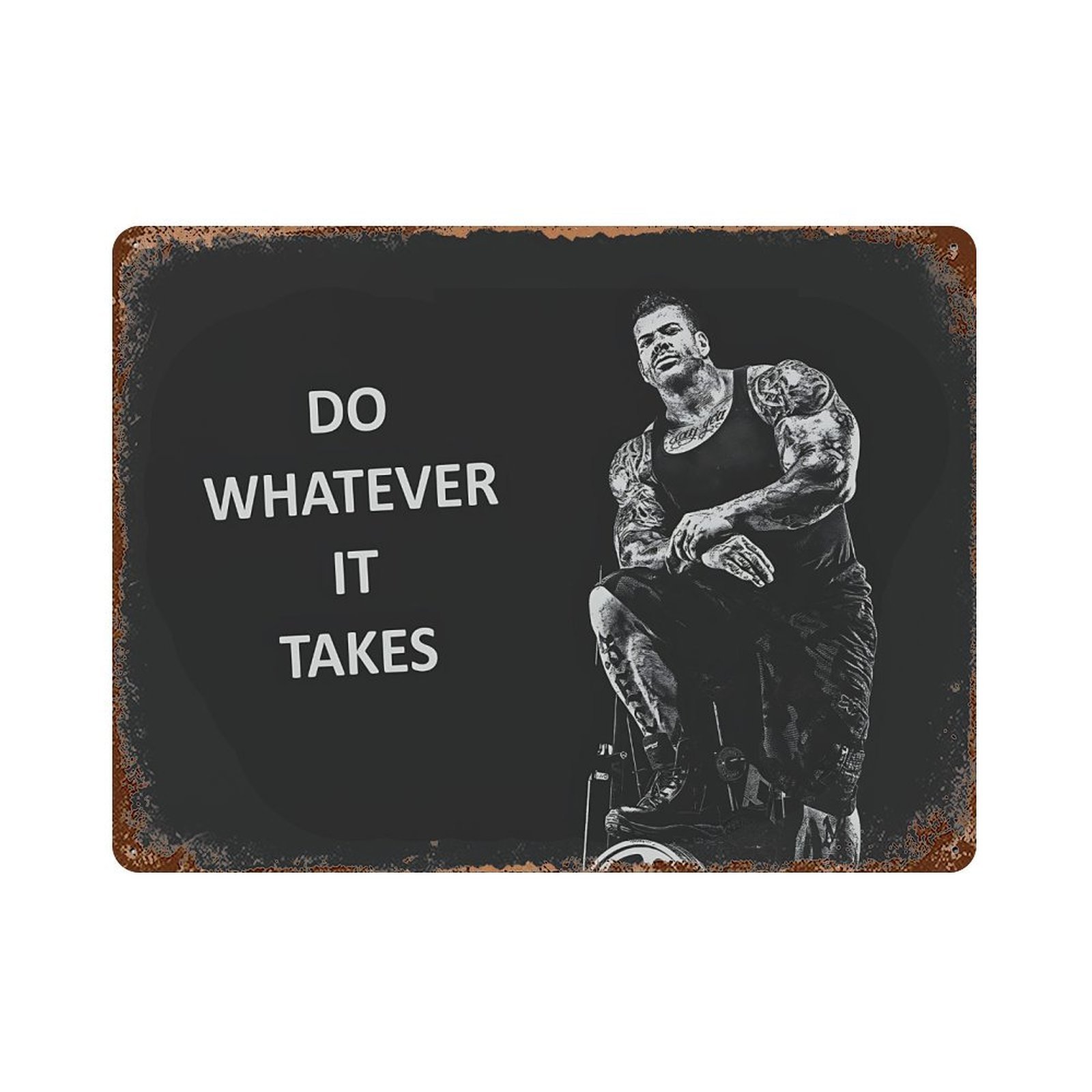 Do Whatever It Takes Metal Tin Logo Fun Cat, Retro Vintage Poster Love ...