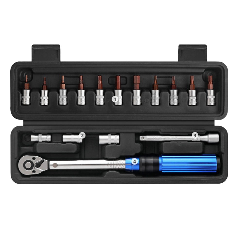 Whatever You Like 16x 2-24Nm Torque Wrench Adjustable Ratchet Socket ...