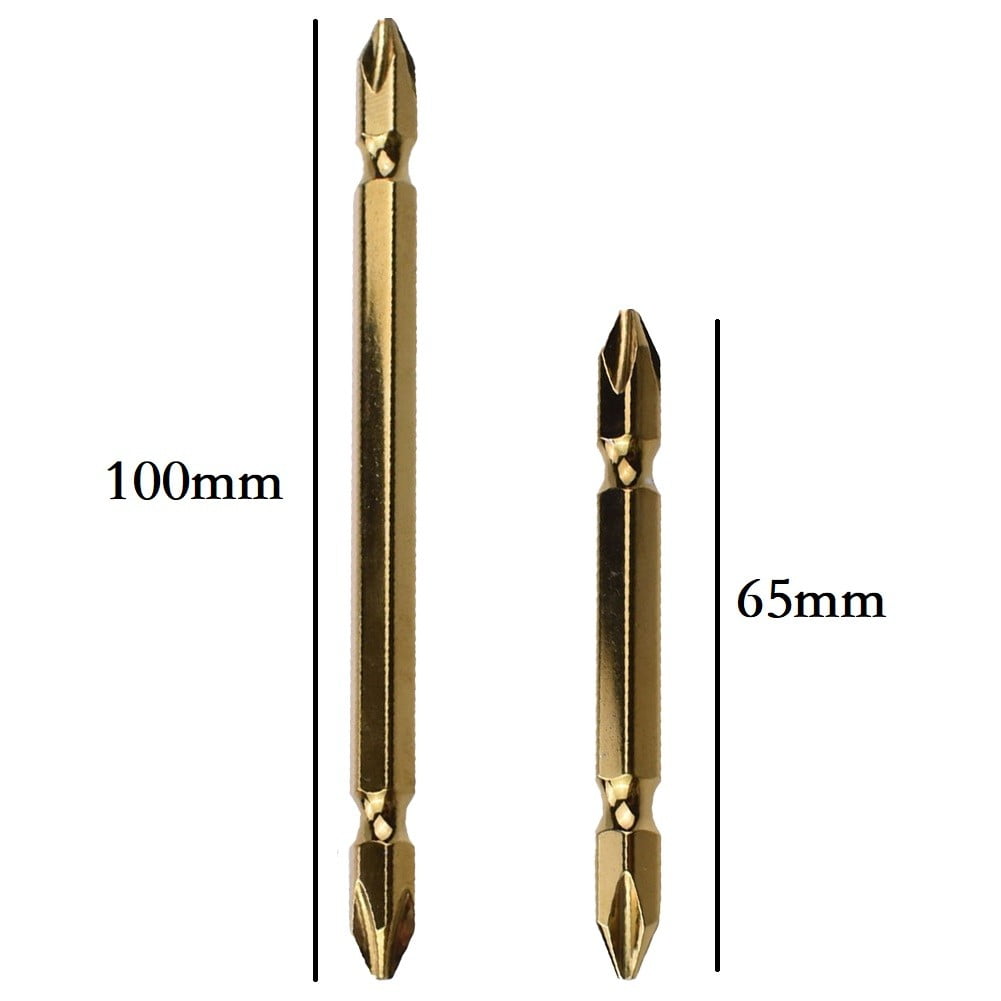 Whatever You Like 2 Pcs 65/100mm PH2 Cross Screwdriver Bits Double ...