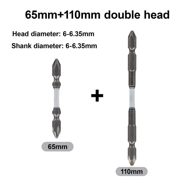Whatever You Like 2 Pcs Alloy Steel Magnetic Screwdriver Bit Single ...