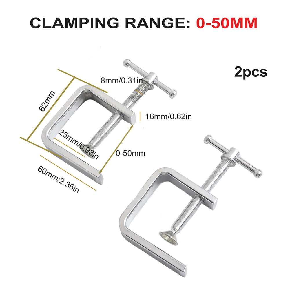 Whatever You Like 2 Pcs G-Clamp Woodworking Fixture Clamp C-Clamp for ...