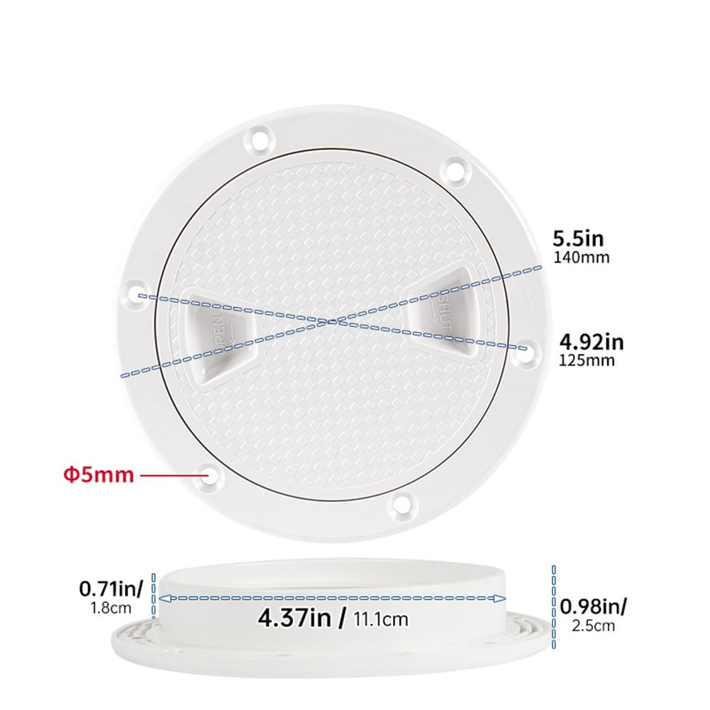 Whatever You Like-ABS Round Deck Inspection Hatch Cover for Yachts, 4/6 ...