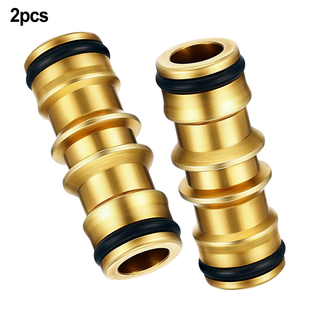 Whatever You Like-Brass Double Male Hose Connector Garden Tap Adapter 2 ...