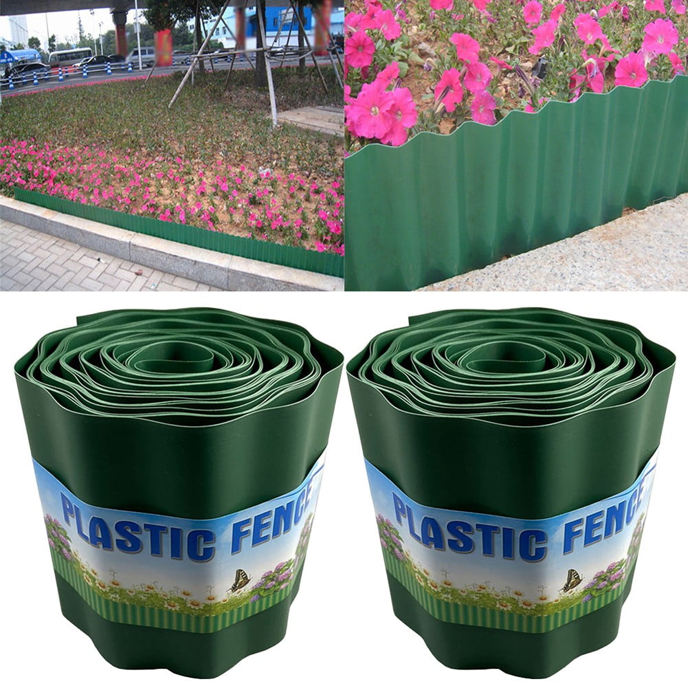 Whatever You Like-Garden Border Edging Fence 6M Flexible Plastic Lawn ...