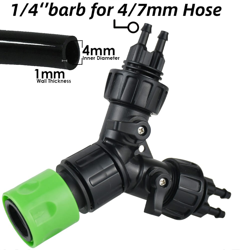 Whatever You Like-Garden Watering 4-Way Drip Irrigation Faucet Adapter ...