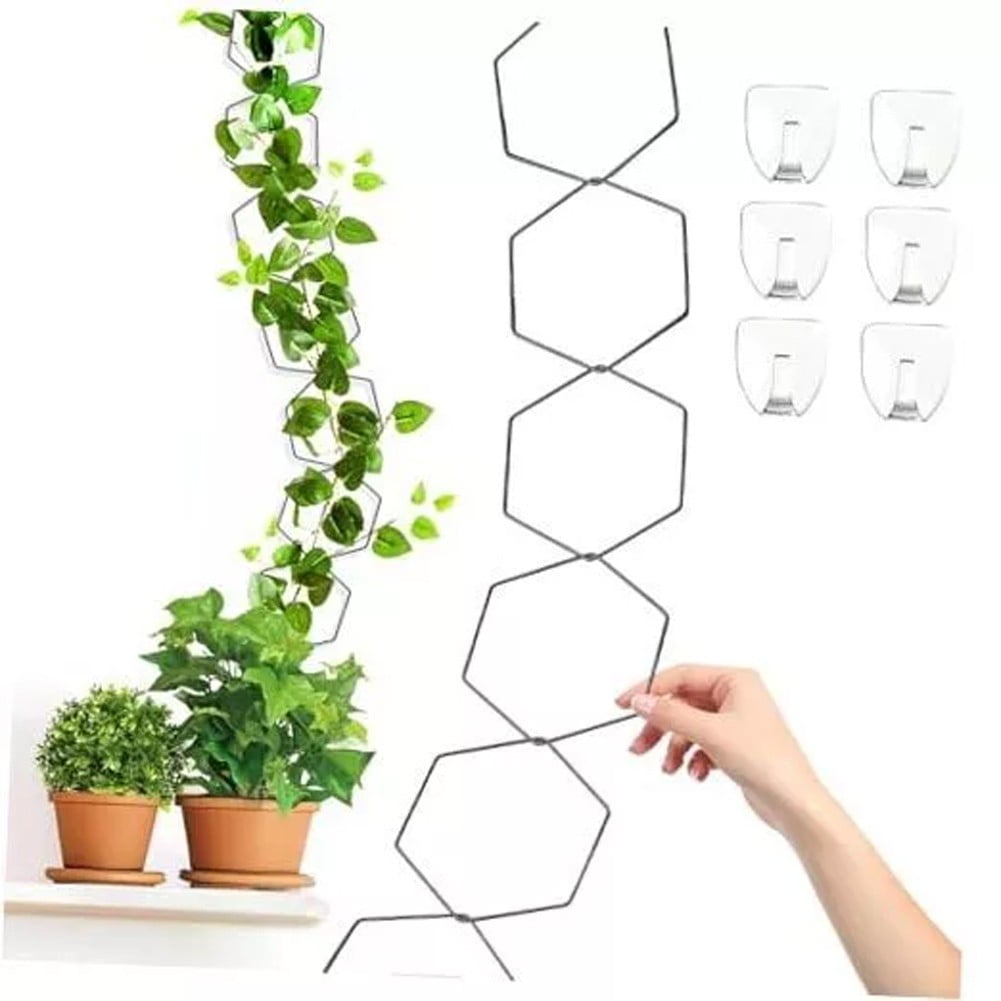 Whatever You Like-Hexagonal Chain Trellis for Climbing Plants, 18-Piece ...
