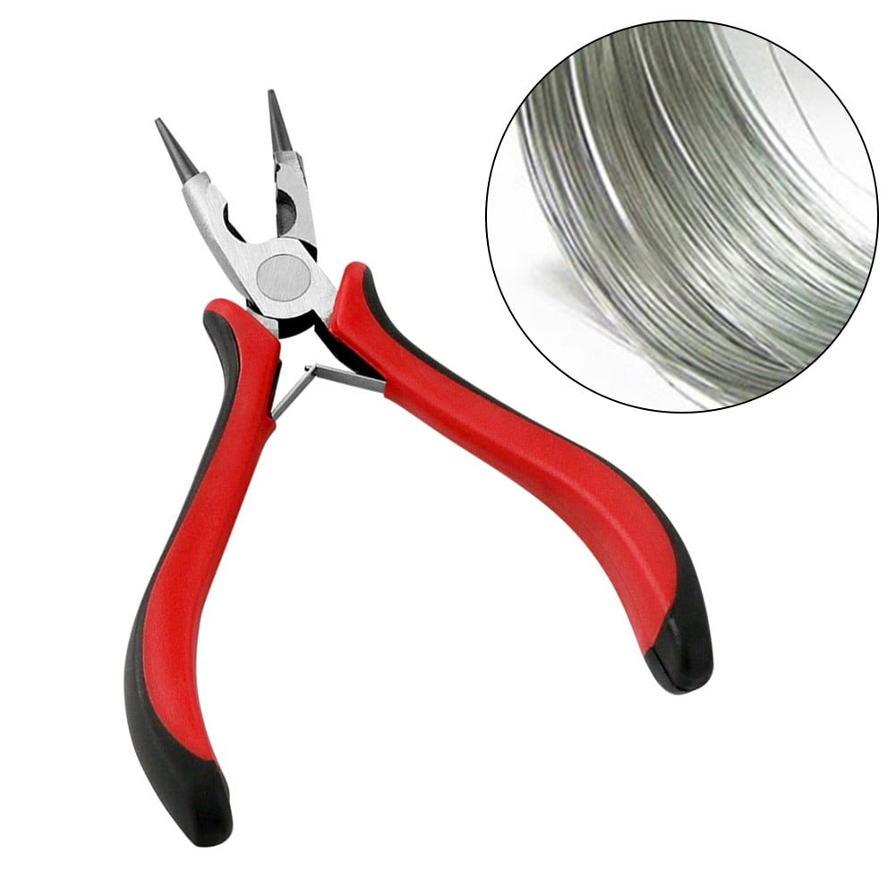 Whatever You Like Mini Round Nose Pliers Tapered Jaws PVC Handles for ...