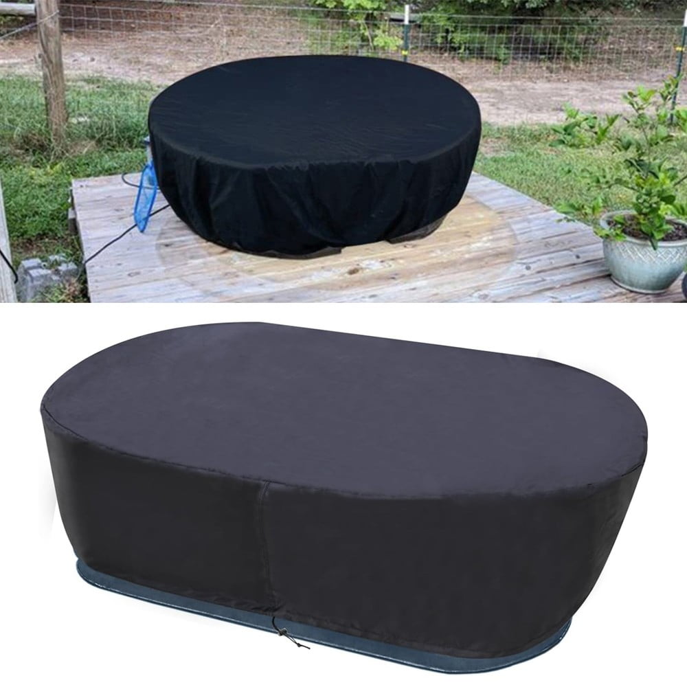 Whatever You Like-Oval Stock Tank Cover for Ice Bath, Heavy-Duty 210D ...