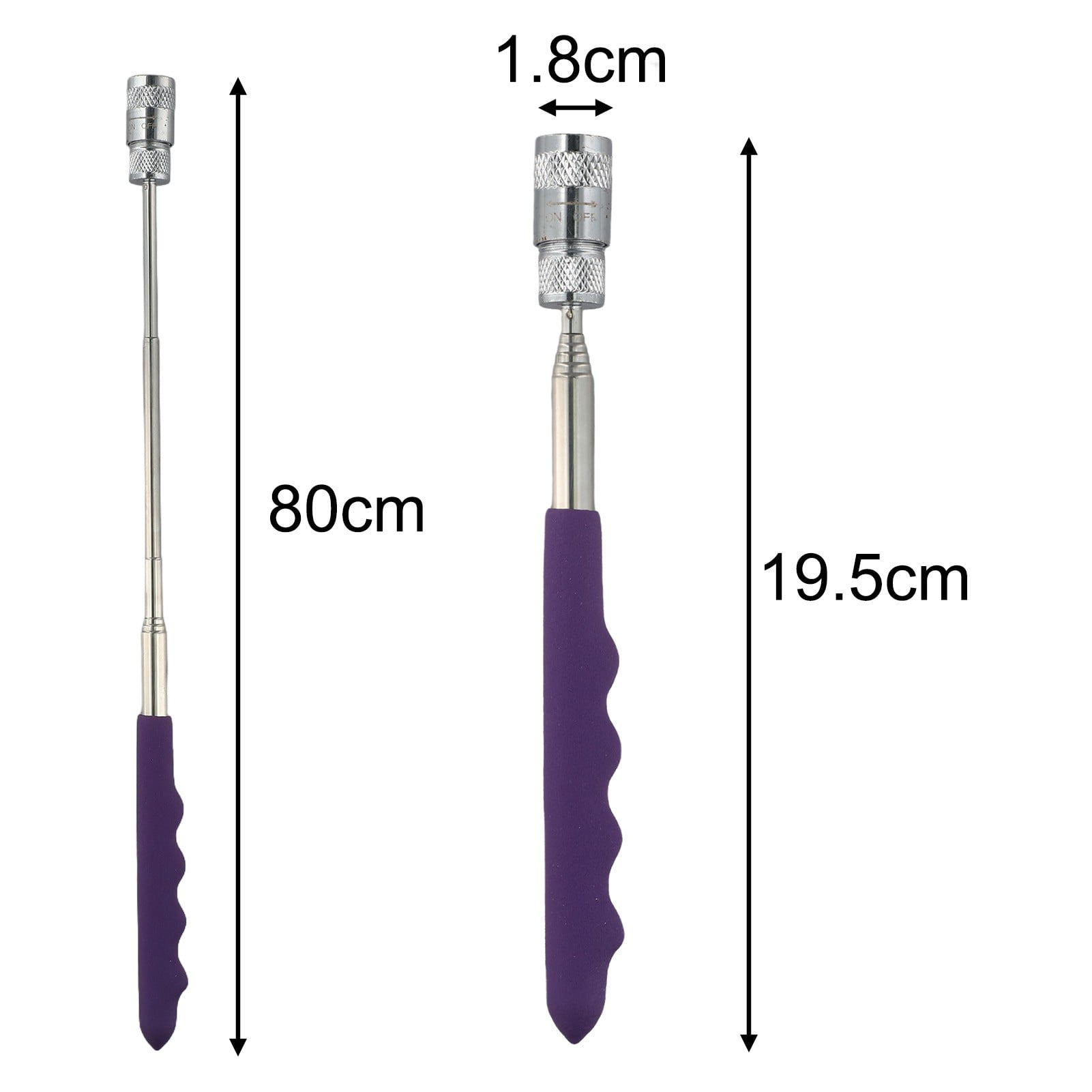 Whatever You Like Portable Retractable Magnetic Pickup Tool with LED ...