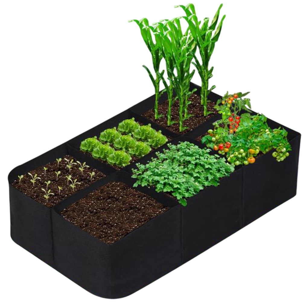 Whatever You Like-Reusable Fabric Grow Bag - Multi-Grid Rectangular ...
