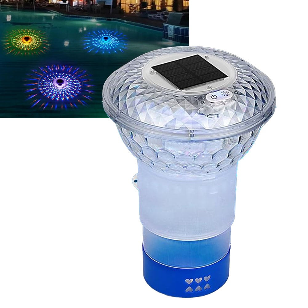 Whatever You Like-Solar Pool Floater with Colorful Lights - Dual ...