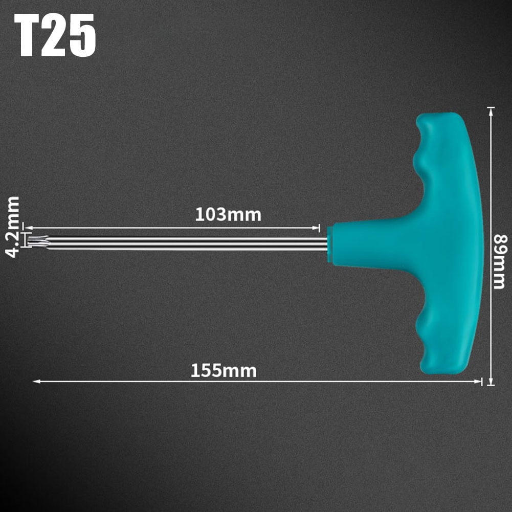 Whatever You Like T Shaped Wrench Plastic Handle Flat Head Hexagonal ...