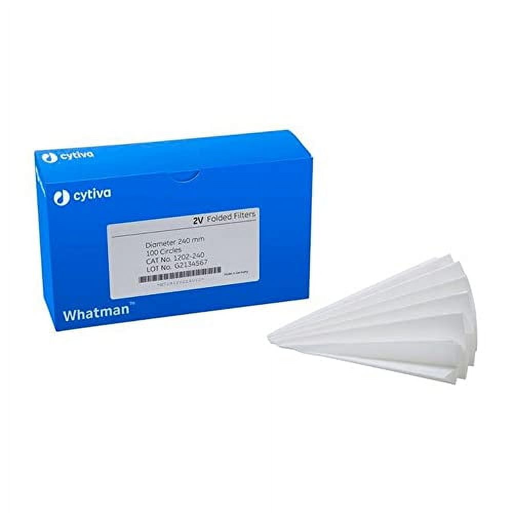 Whatman 1202-150 Quantitative Folded Filter Paper, 8 Micron, Grade 2V ...