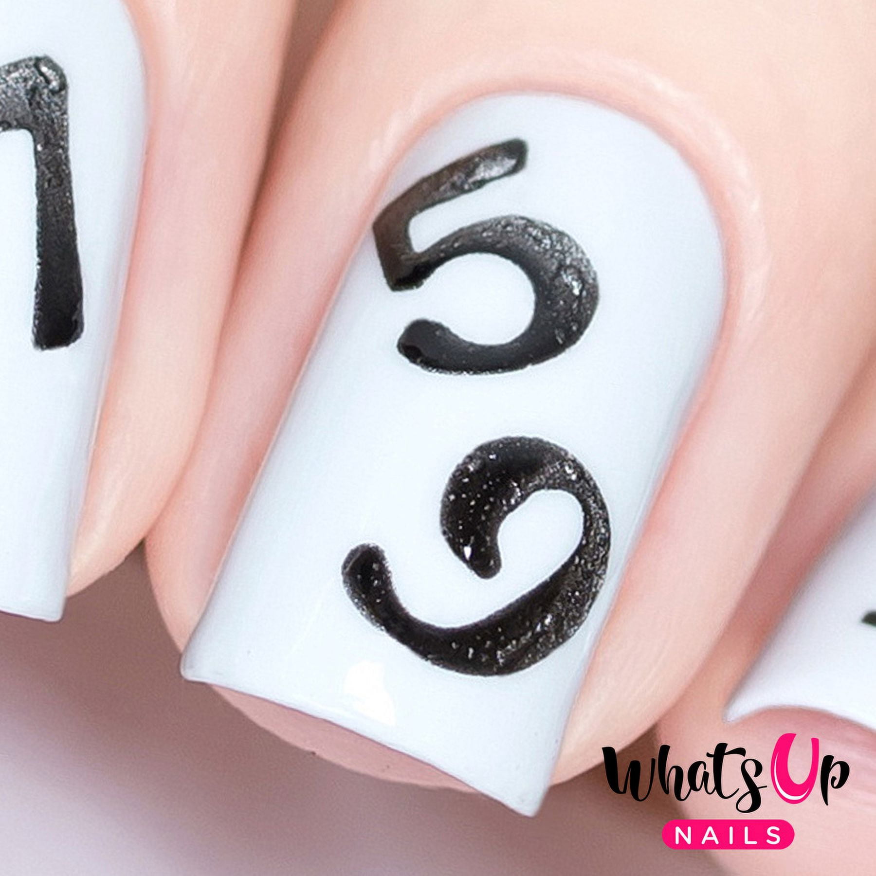 Whats Up Nails Counting Vinyl Stencils for Nail Art Design - Walmart.com