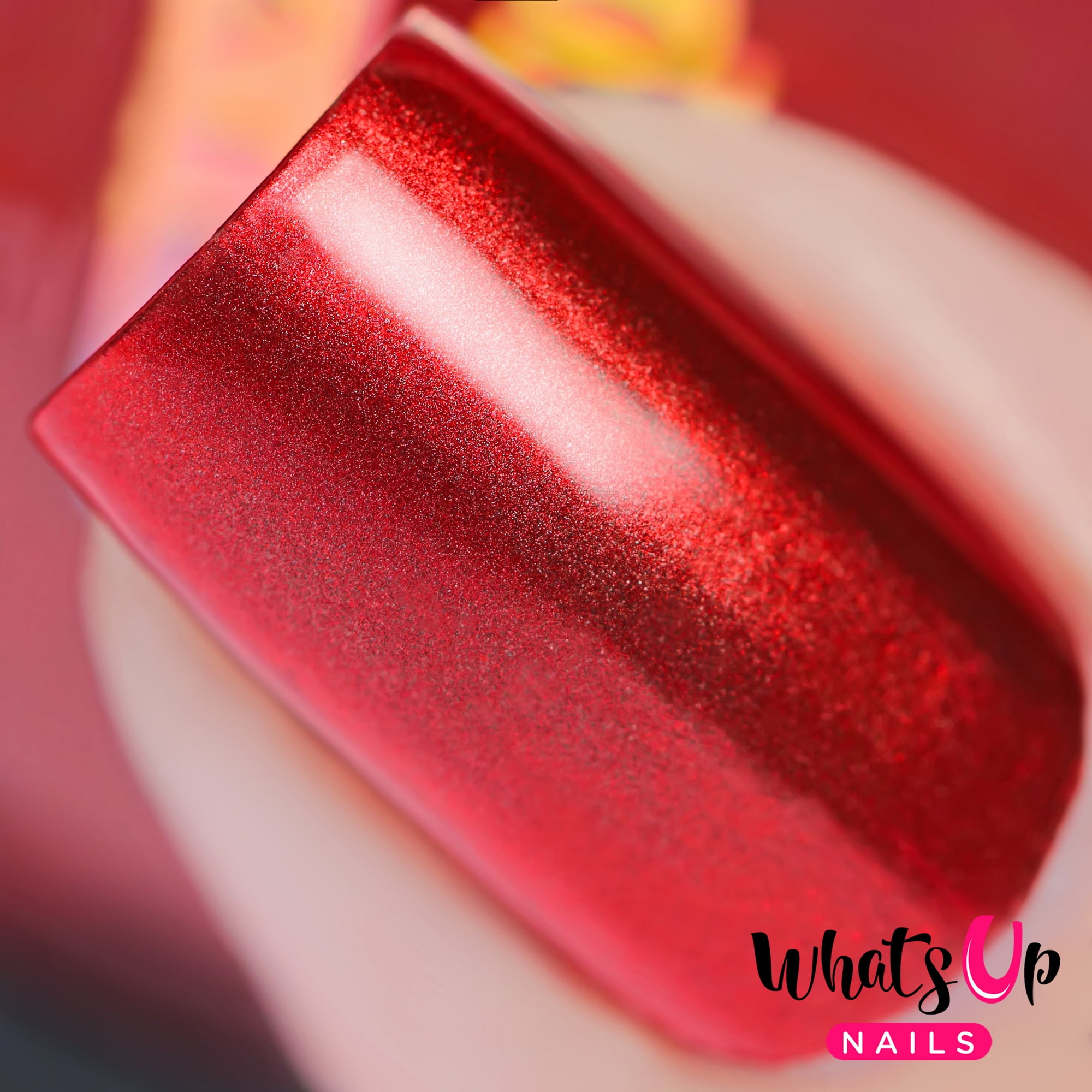 Whats Up Nails Fire Red Chrome Powder for Mirror Nails - Walmart.com