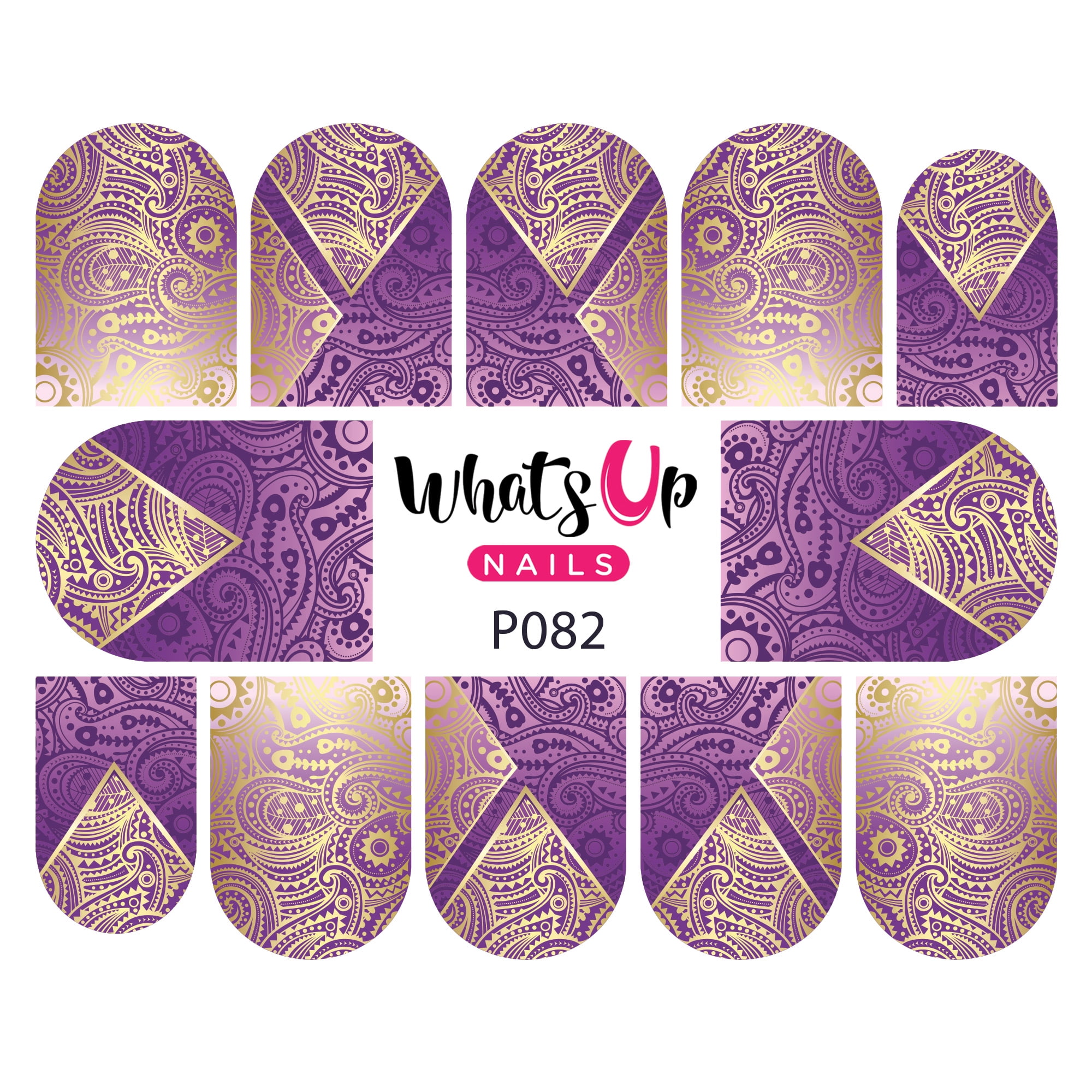Whats Up Nails P082 Twisted Tear Drop Water Decal Sliders for Nail Art ...