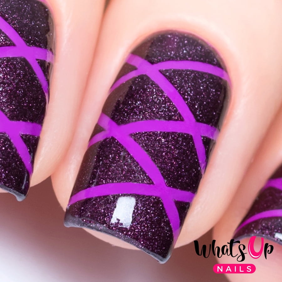 Whats Up Nails - Skinny Straight Tape Vinyl Stencils Nail Art Design ...