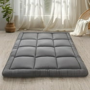MOPHOTO Gray Japanese Floor Mattress, Extra Thick Folding Futon, Queen ...